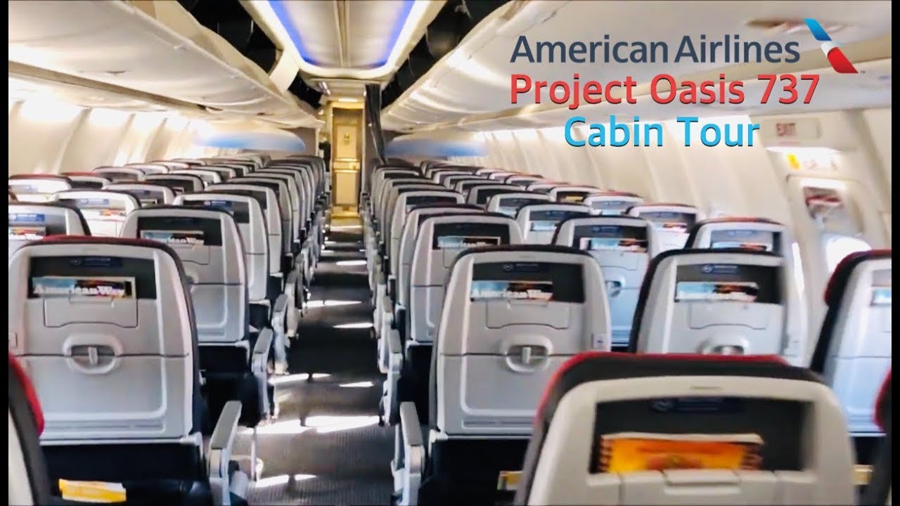 American Airlines PROJECT OASIS Boeing 737 Cabin Tour - YouTube