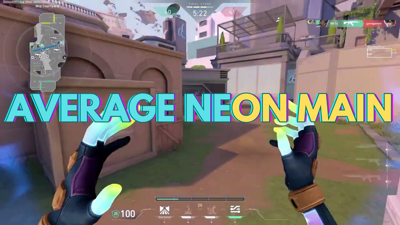 pure gameplay footage of an average neon main - YouTube