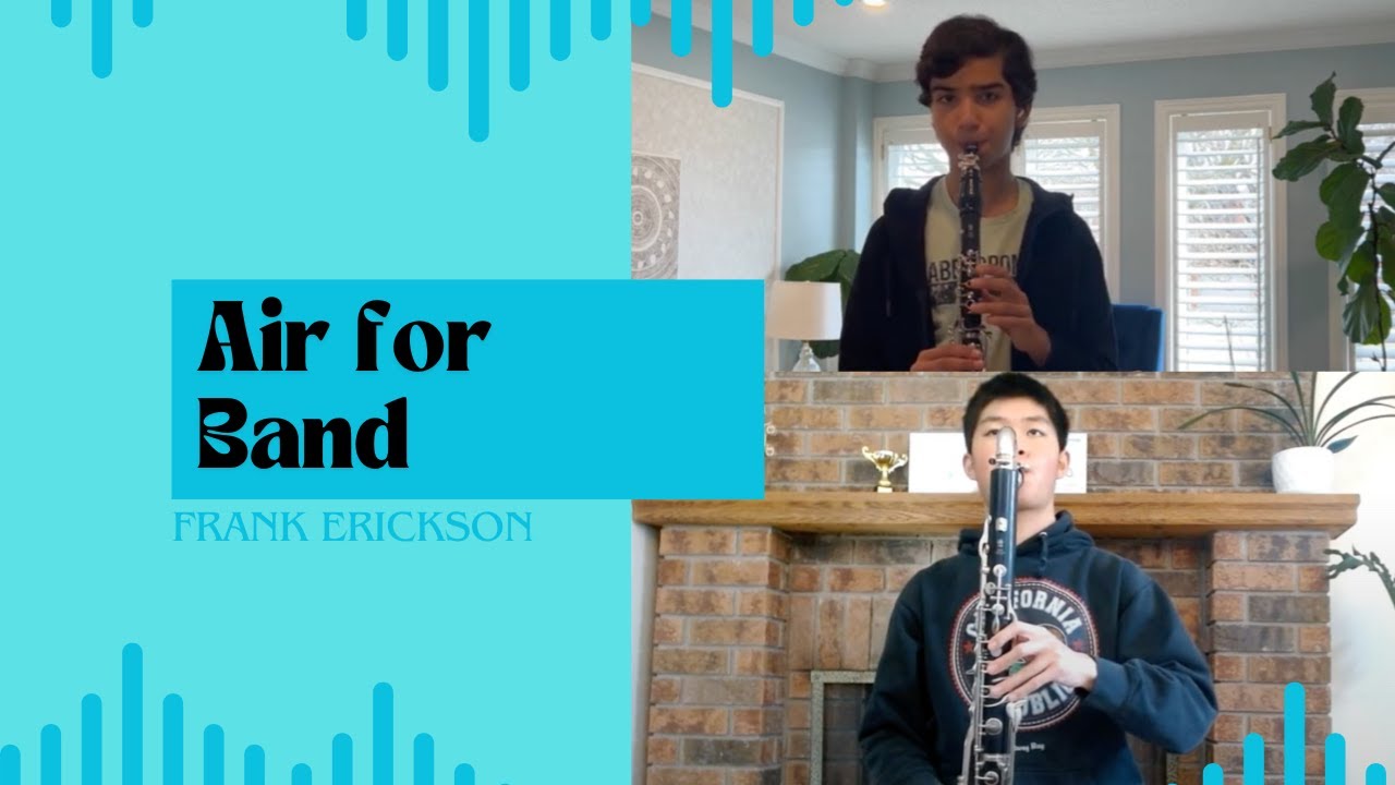 Air for Band (Frank Erickson) - Clarinet Quartet - YouTube