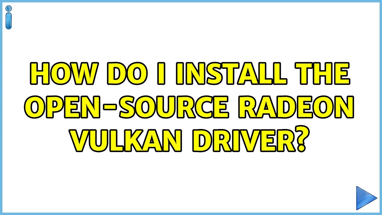 Ubuntu: How do I install the open-source Radeon Vulkan driver? - YouTube