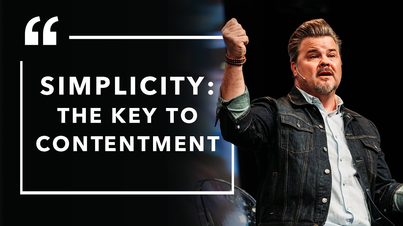 Simplicity: The Key To Contentment | 60 Second Inspiration - Pastor Tim ...