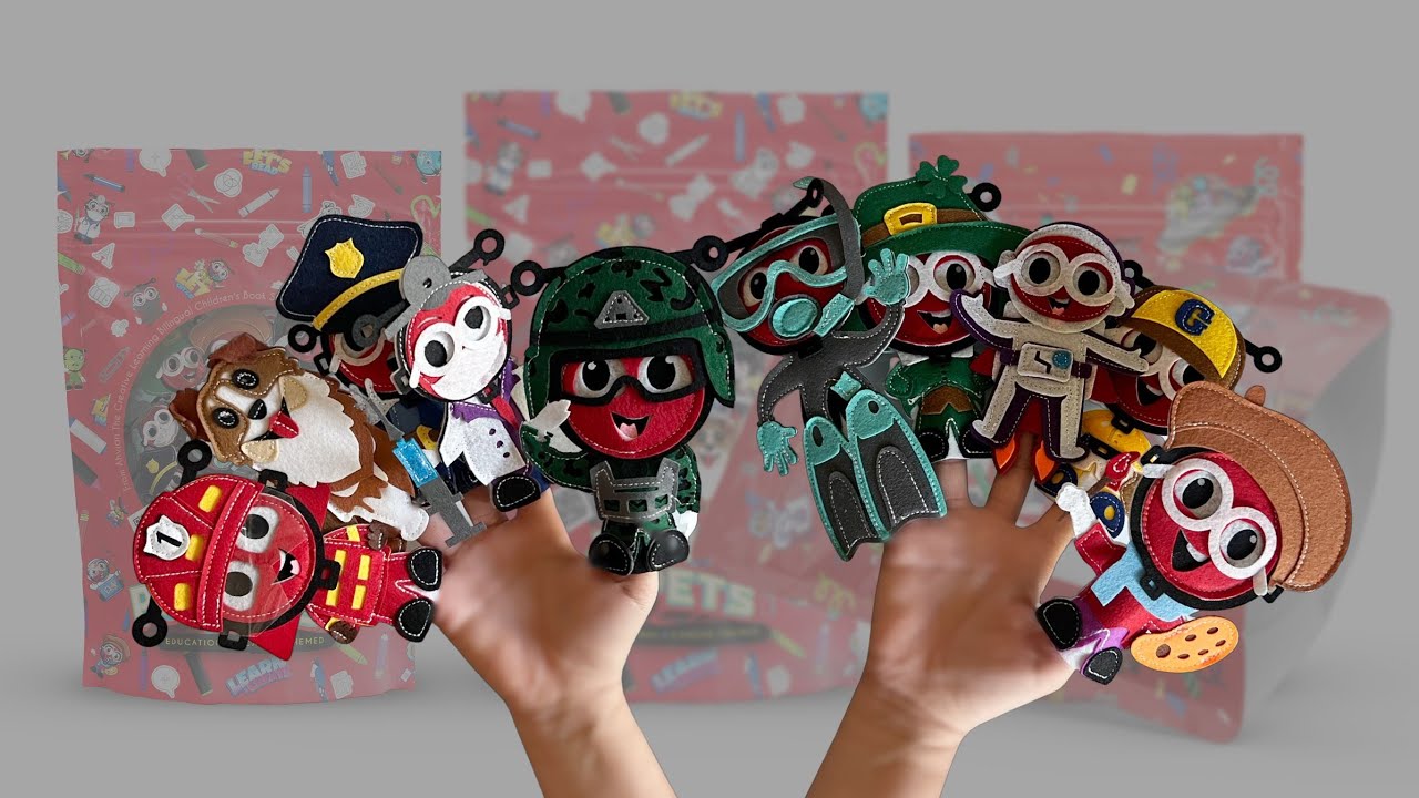 Ahvian The Creative: Finger Puppets Career-Themed (Set 10pcs) Militar ...