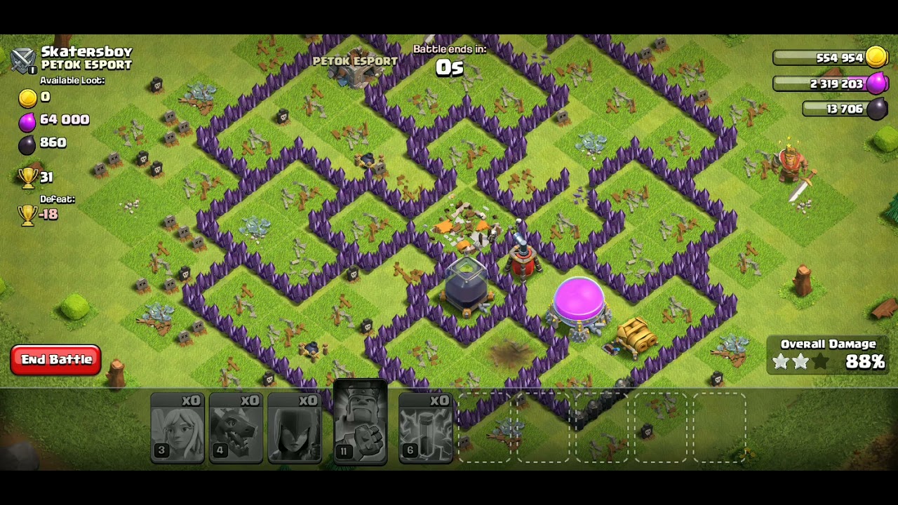 Skeletons tanking town hall at last second - YouTube