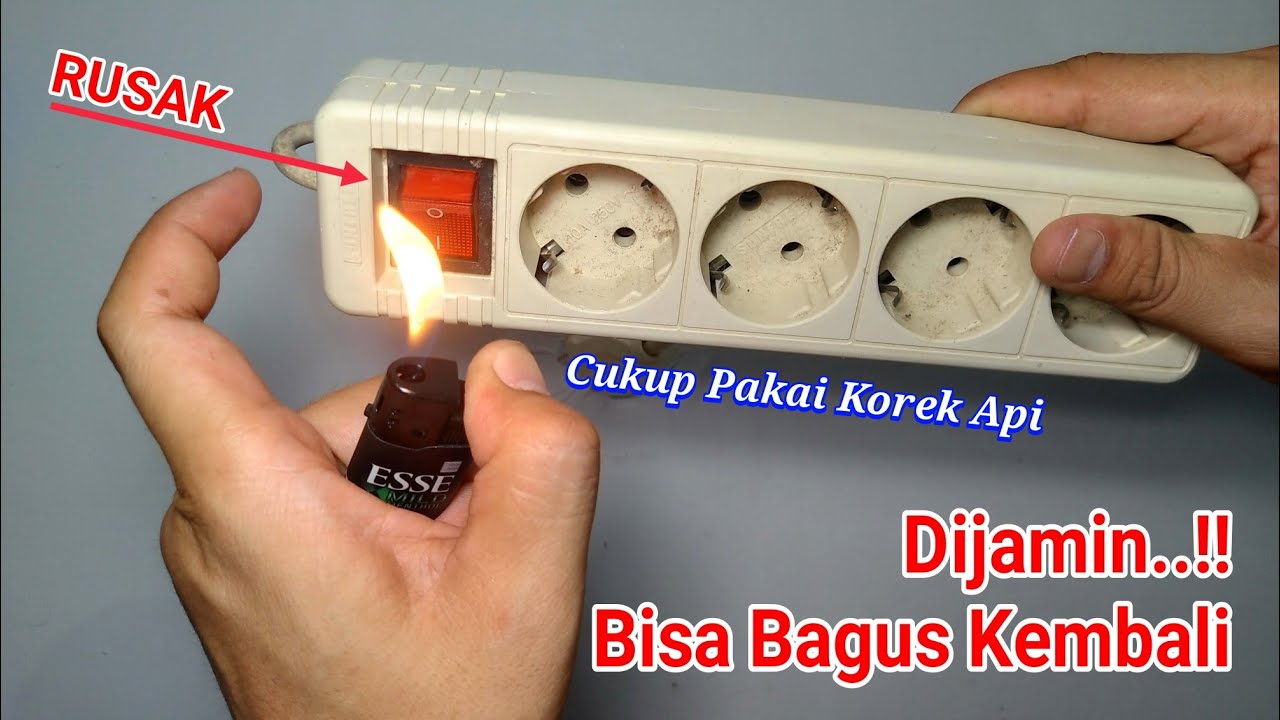 CARA MEMPERBAIKI COLOKAN RUSAK ATAU CARA MEMPERBAIKI EXTENSION STOP ...