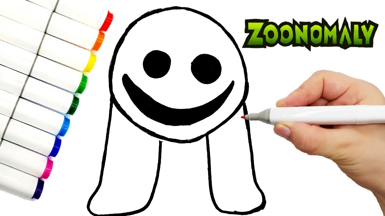 Drawing Zoonomaly Monster Cow draw coloring - YouTube