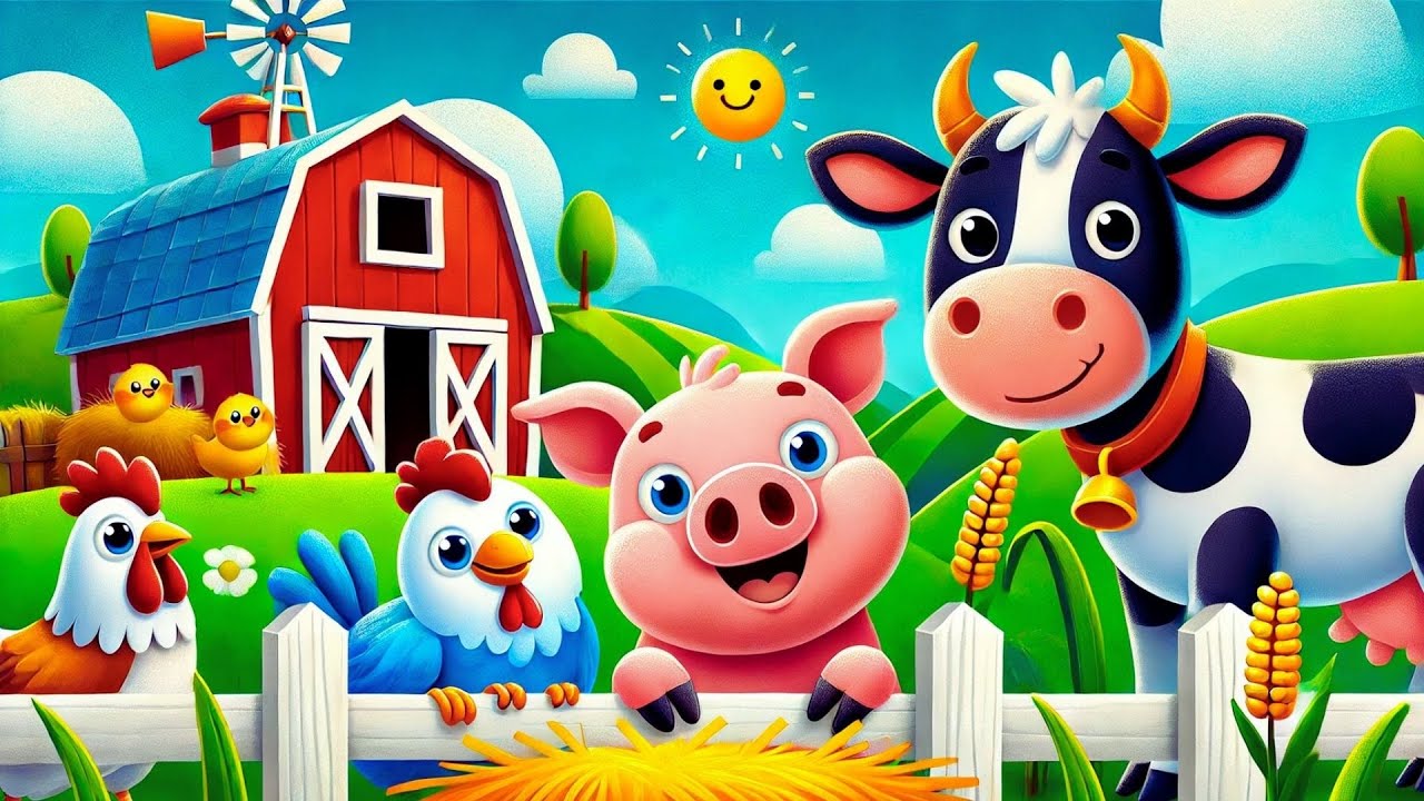 Farm Animals Sounds Song- Moo Moo Quack Quack - YouTube