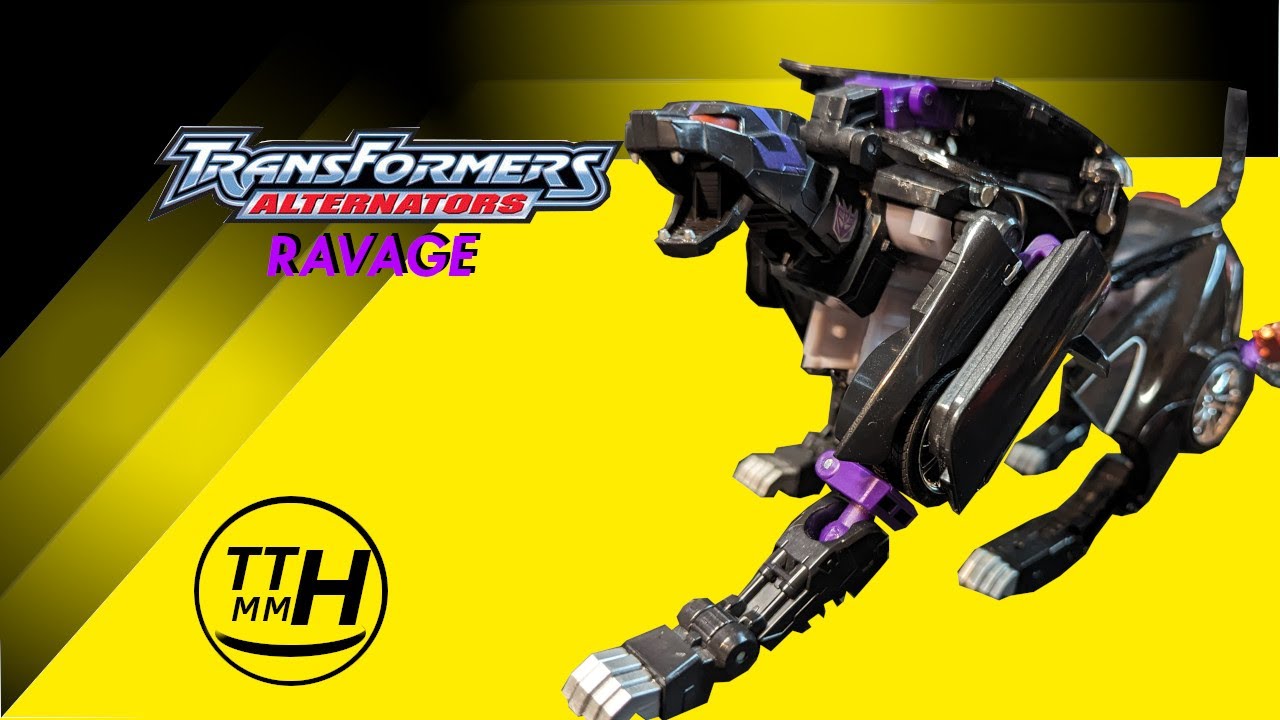 Transformers Alternators Ravage review (stop motion) - YouTube
