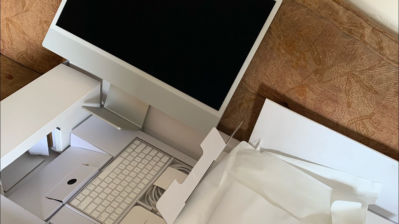 iMac M1 24 inches Silver Detail Review about Dimensions - YouTube