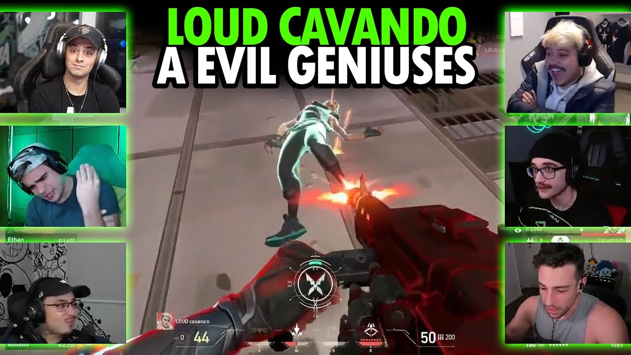 STREAMERS REAGINDO A LOUD CAVANDO A EG - YouTube