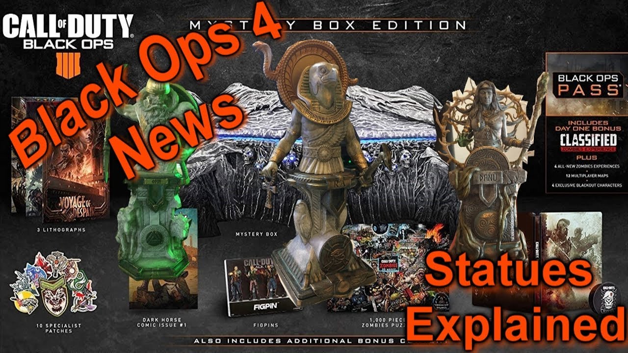 Black Ops 4 Updated!! Statues Breakdown / Character Bios / Mystery Box ...