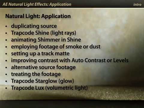 Natural Light Effects 2/3: Applications - YouTube
