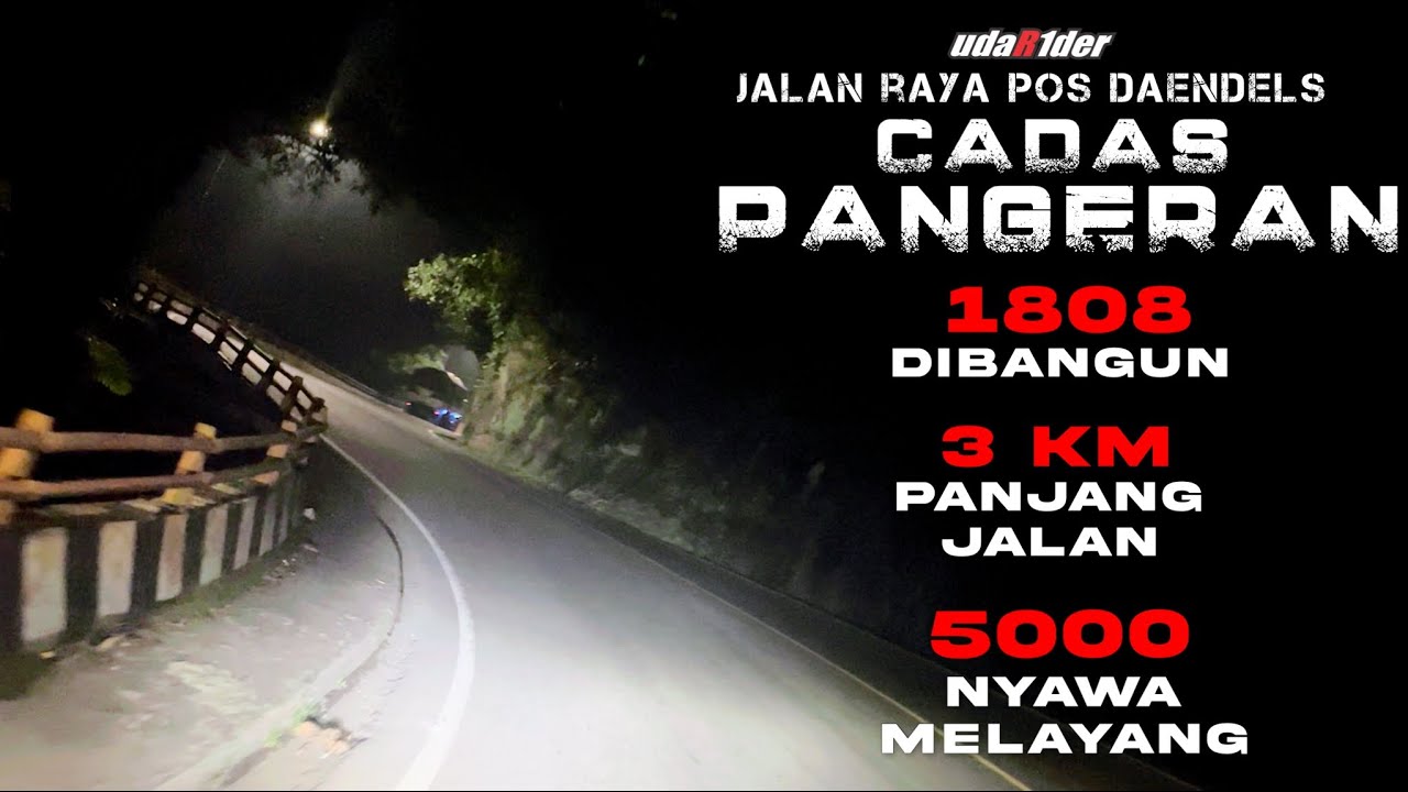Suasana Malam di Jalan Raya Pos Daendels, Cadas Pangeran - Sumedang ...