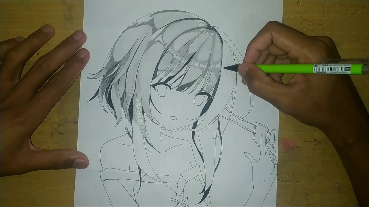 black white: megumin chan - YouTube