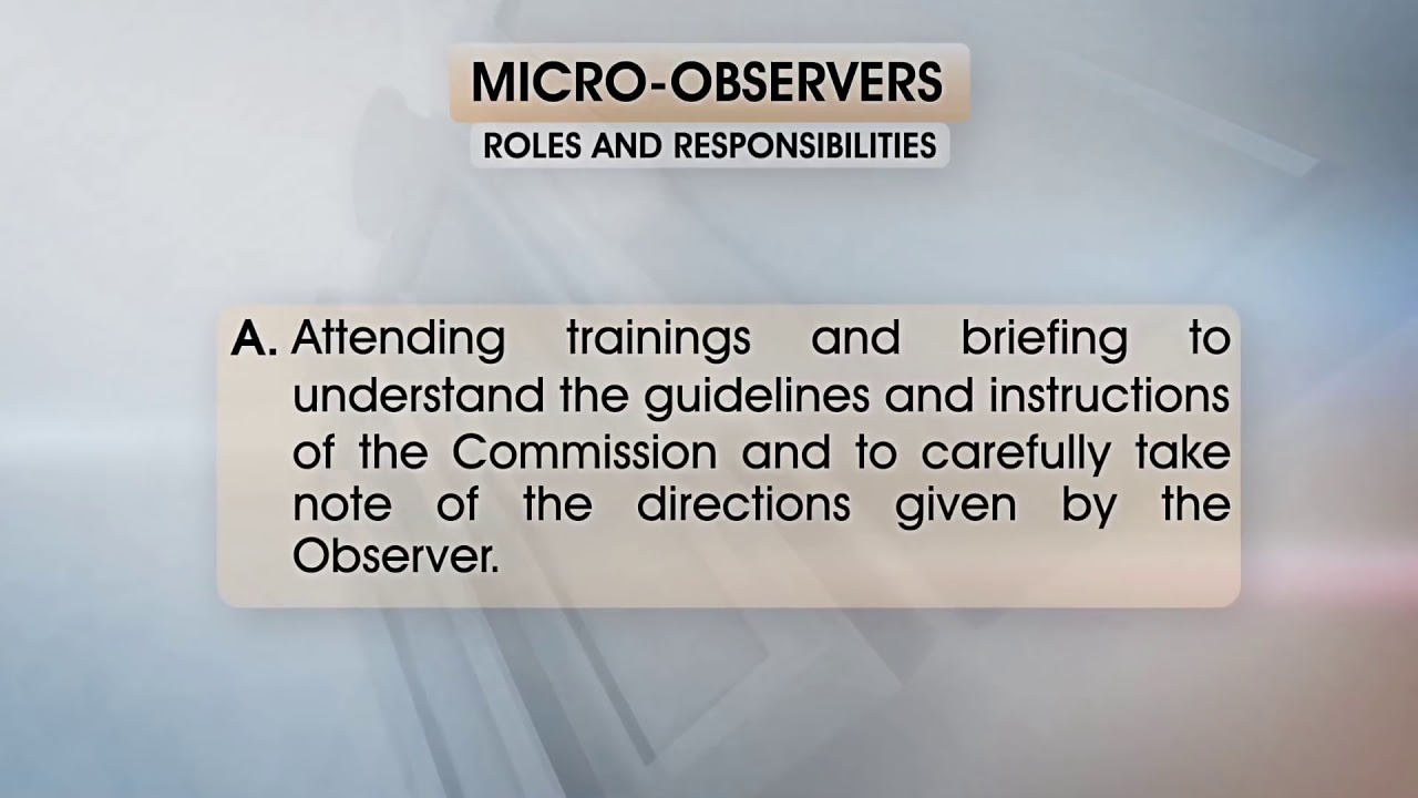 Micro Observers Special Arrangements - YouTube