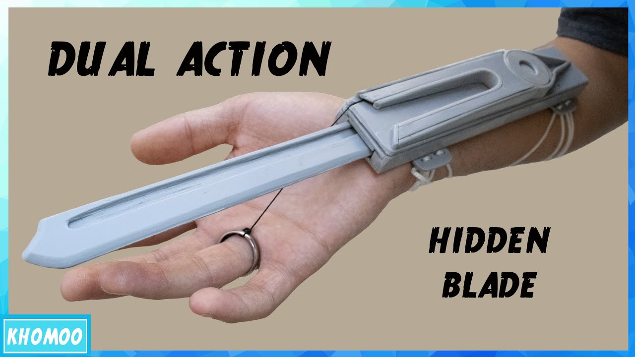 Hidden Blade/Dual Action/Made out of PVC - YouTube