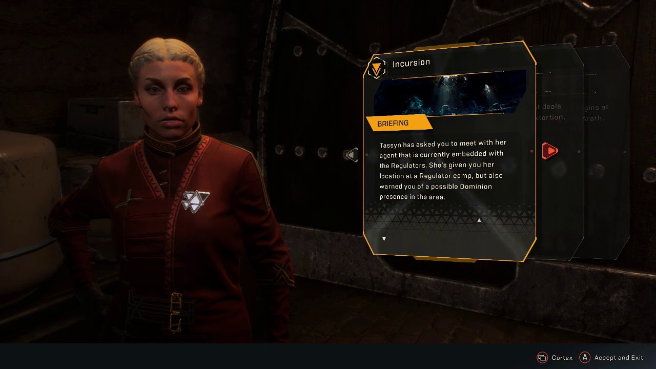 Anthem Unlock Next Mission Incursion Talk to Tassyn - YouTube