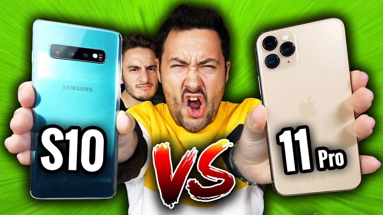 iPhone 11 Pro VS Galaxy S10 : Le Big Fight ! (version Jojol) - YouTube
