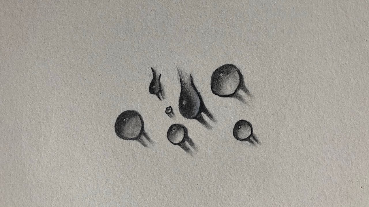 HOW TO DRAW WATER DROP | EASY STEP BY STEP DRAWING TUTORIAL - YouTube