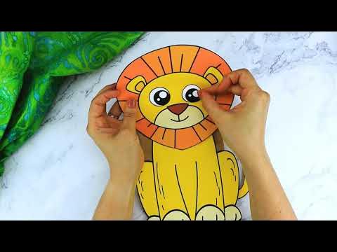 Free Printable Lion Paper Bag Puppet - YouTube