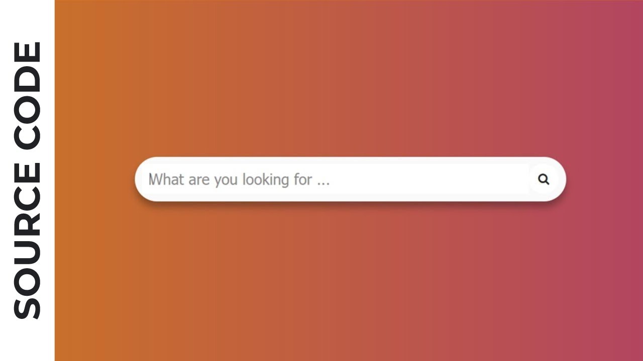 Search Bar Animation Using Html And Css Search Bar Html Youtube 9458