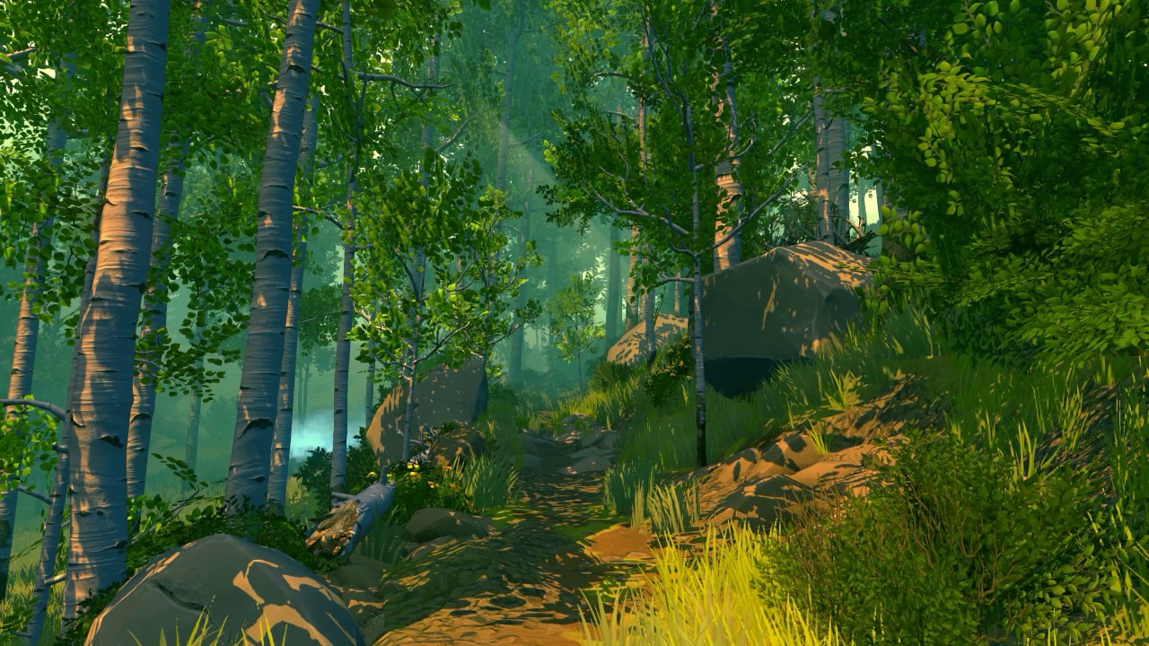 The Forest Path - (Firewatch) - Relax, Ambient, Nature Sounds - YouTube