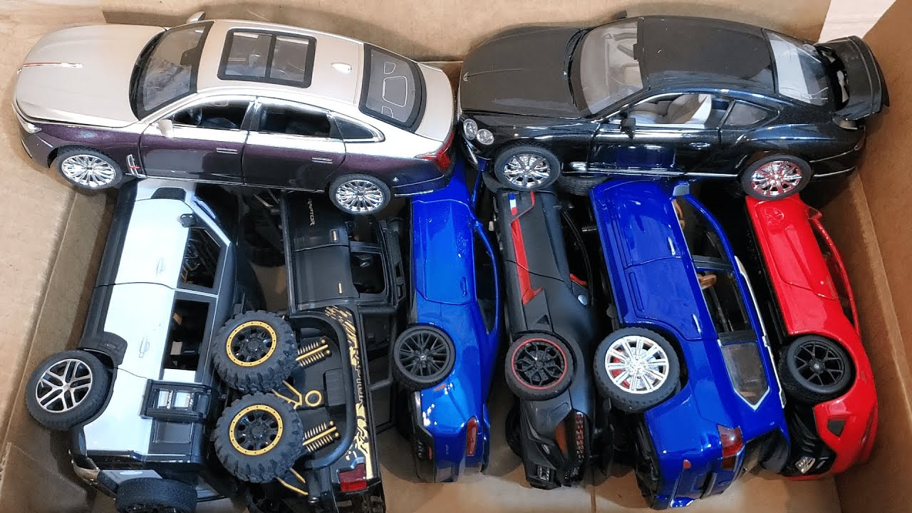 8 Big Scale Diecast Model Cars with Open Doors Light and Sound From the ...