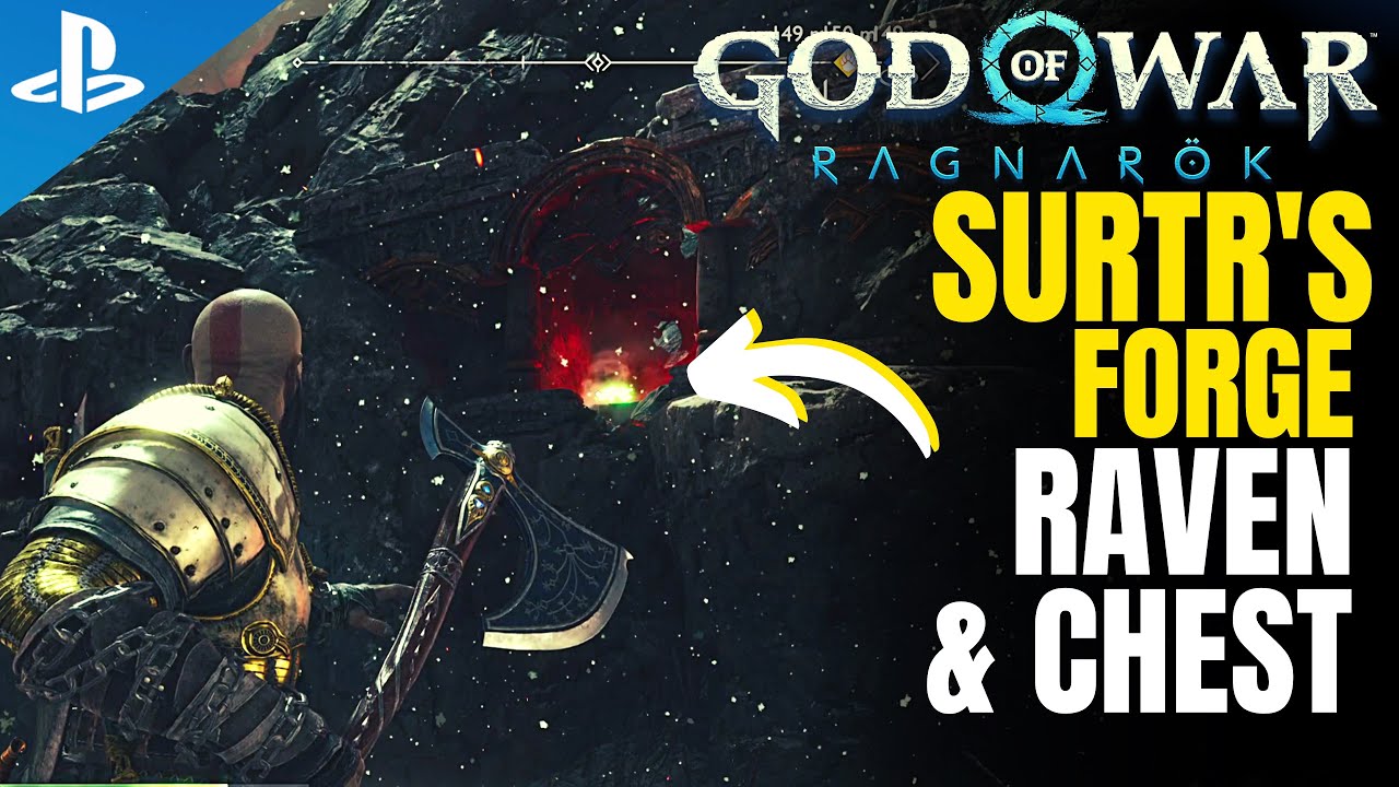 God of War Ragnarök | Complete Surtr's Forge - Raven Location and Red ...
