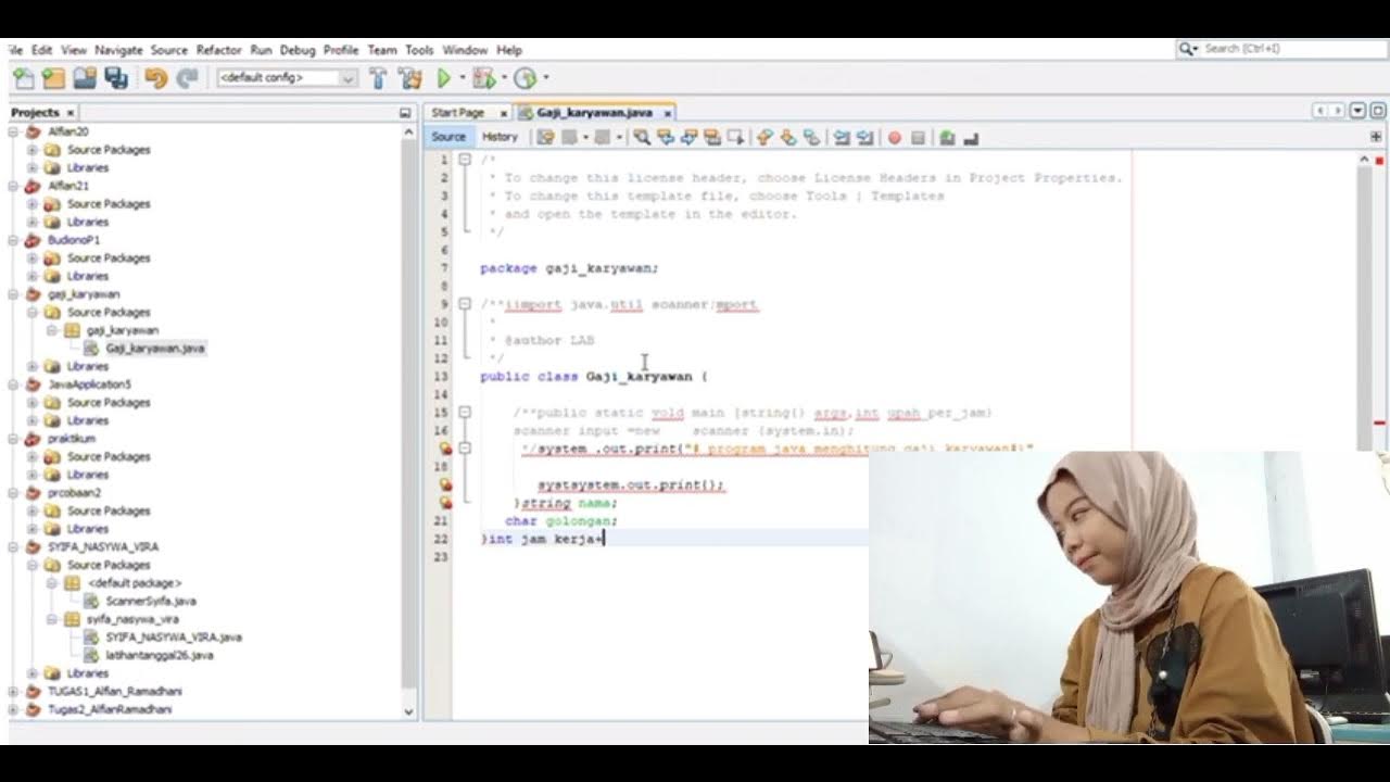 Tugas video membuat program menggunakan aplikasi netbean - YouTube