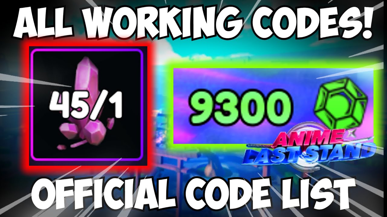 All Working Codes in Anime Last Stand! 45 Free Rerolls & 8,750 Free ...