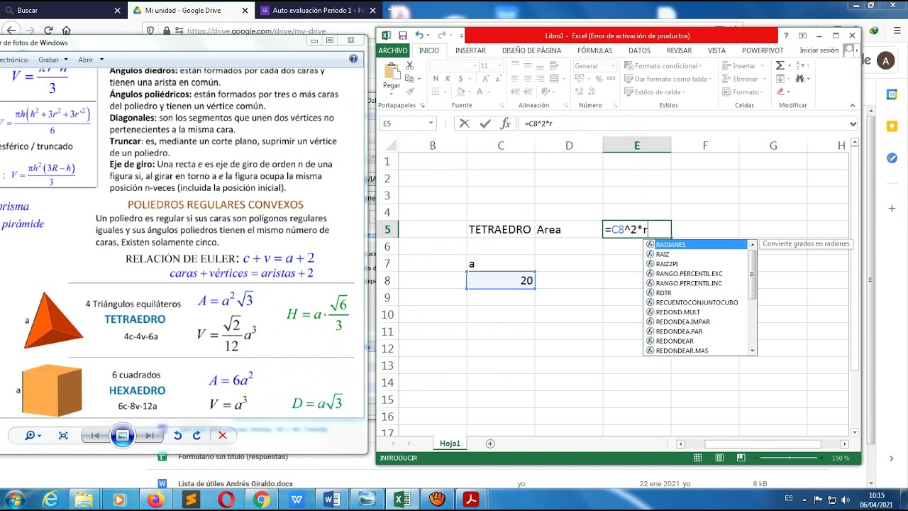 Formulas complejas en excel - YouTube