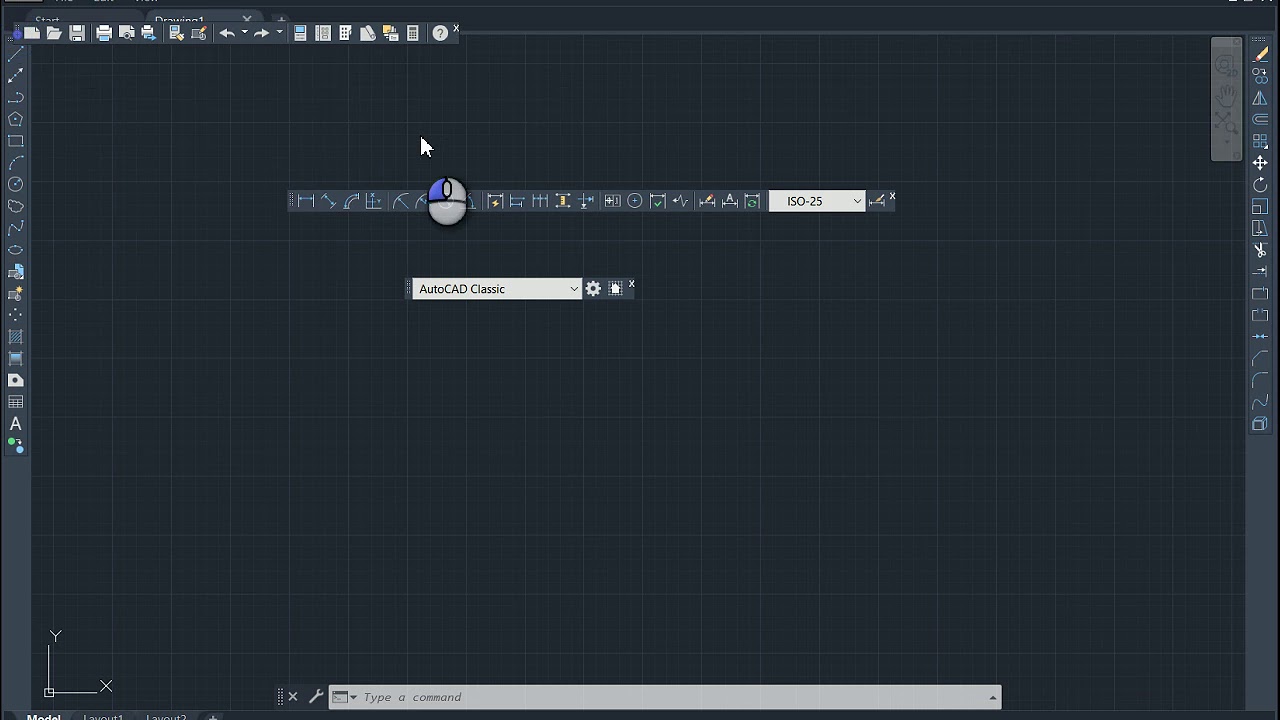 AutoCAD Classic Interface - YouTube