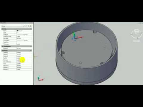 HOW TO CREATE A 3D PIN CONNECTOR IN AUTOCAD 3D - YouTube