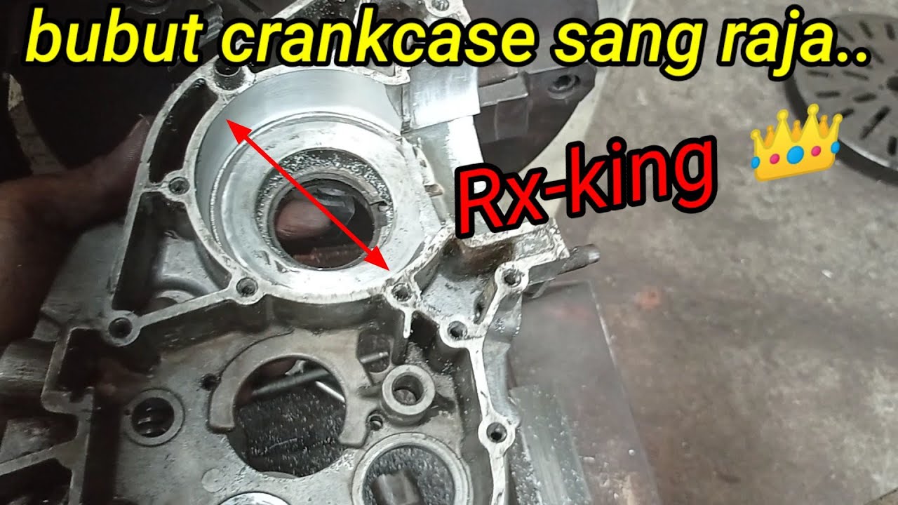 Bubut crancase motor RX KING dengan cepat tidak perlu dicekam ...