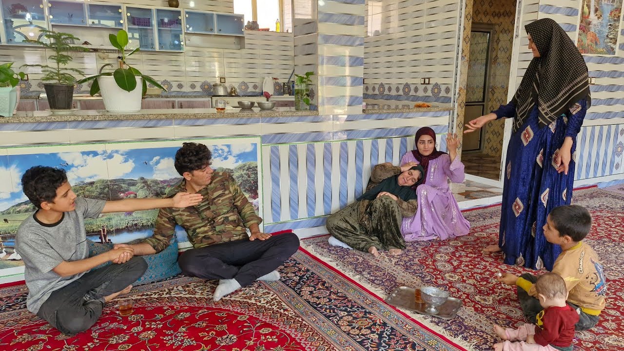 Asma and Soroush save grandmother from Parvin - YouTube