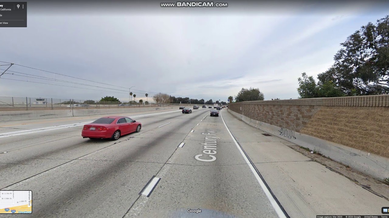 Century Freeway (Interstate 105 Exits 9 to 1) westbound [2020] - YouTube