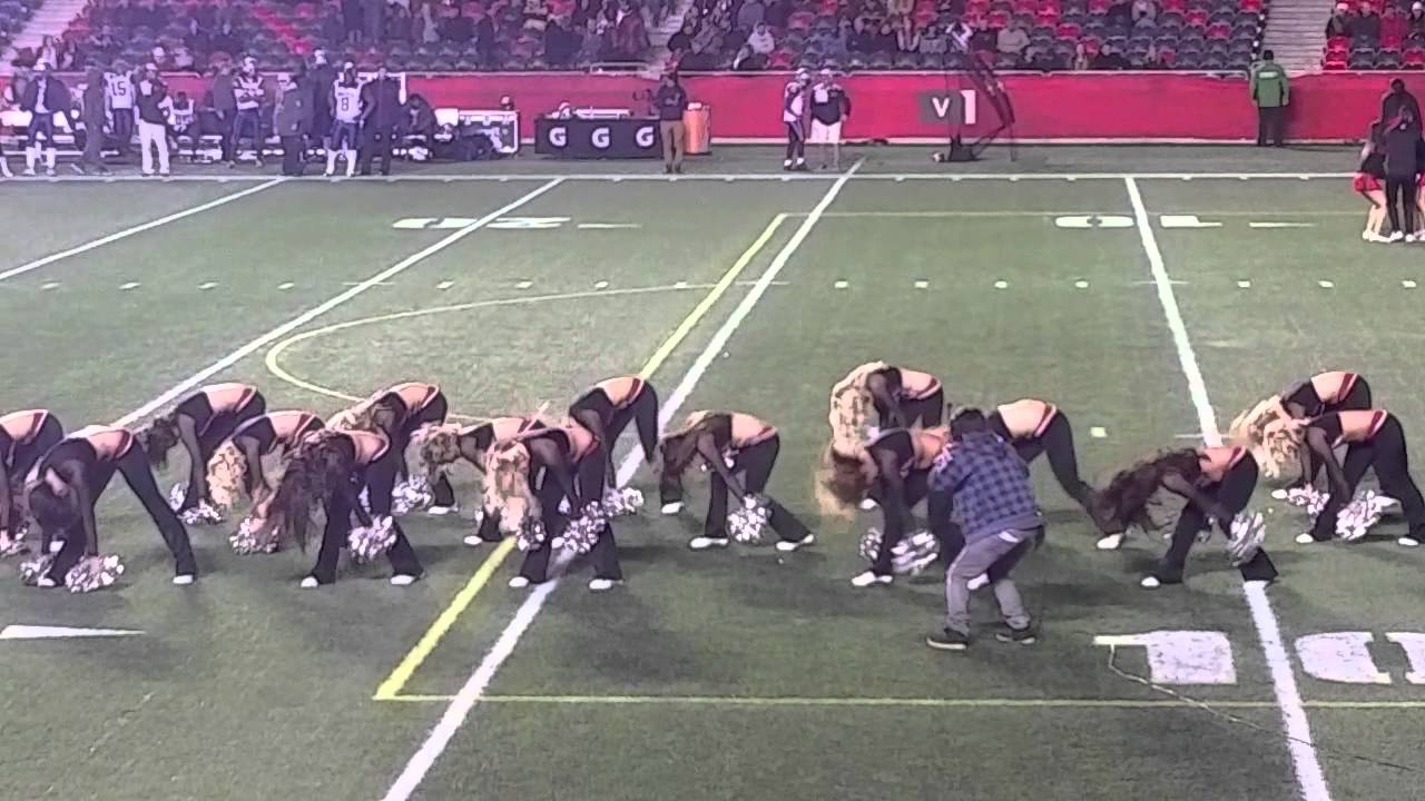 The Ottawa Redblacks Cheer and Dance Team 2015-I Got A Feeling - YouTube