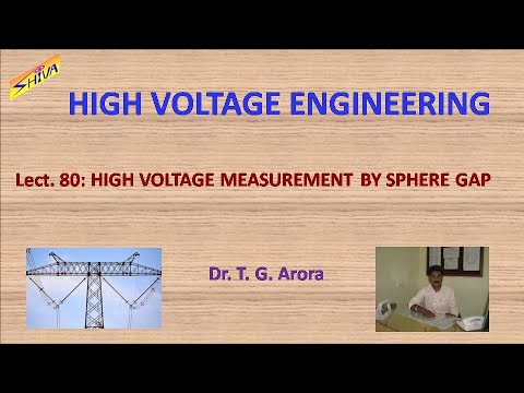 High Voltage Engineering: Lect.80: High Voltage Measurement by Sphere ...