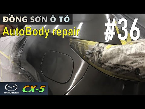 Đồng sơn nhanh MAZDA CX-5 (42S Titanium Flash) - Car painting process ...