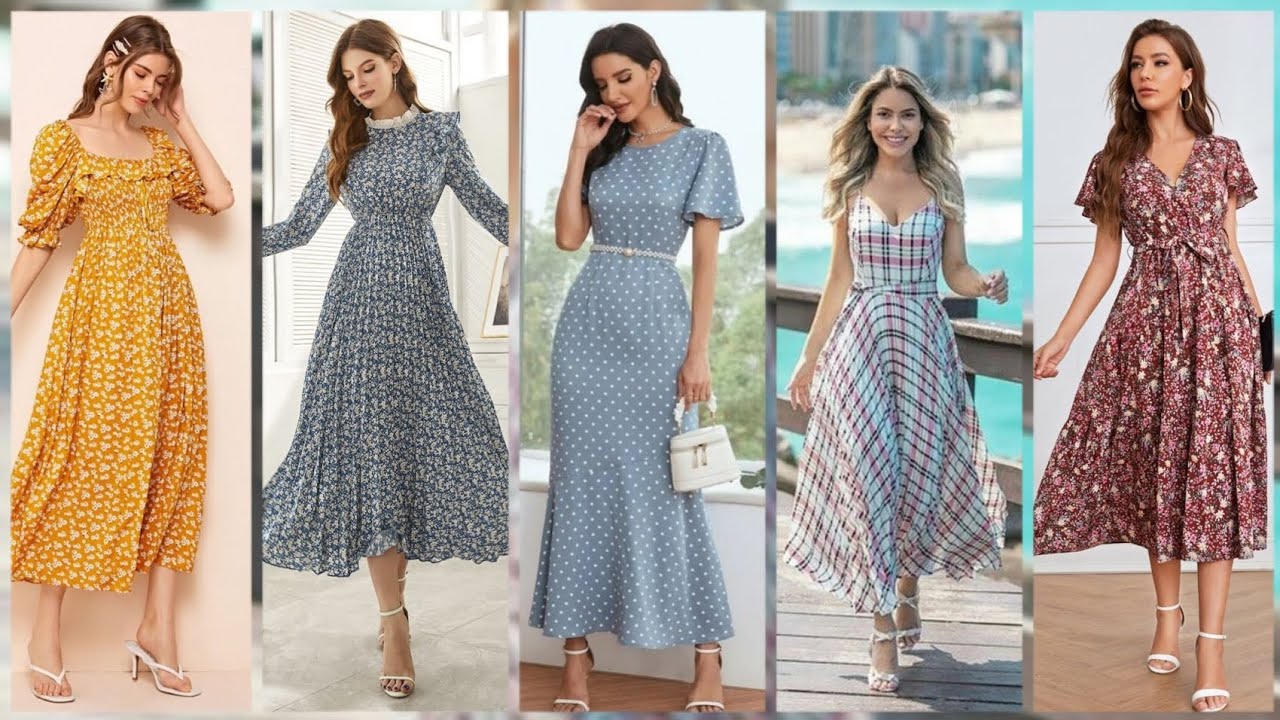 New Designs of Casual Wear Summer Frocks/Women Dresses - YouTube
