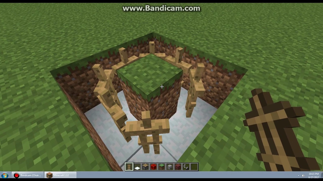 Hướng Dẫn làm lửa Trại trong minecraft - YouTube