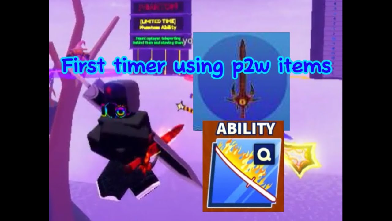 First timer using p2w items in blade ball || Roblox Blade Ball - YouTube