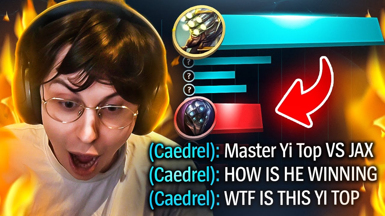 SHOWING CAEDREL THE POWER OF MASTER YI TOP. - YouTube