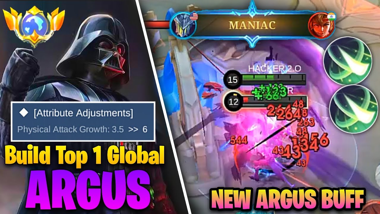 HOW TO PLAY NEW BUFF ARGUS BEST BUILD 2024‼️BEST MANIAC AND NEW BUILD ...