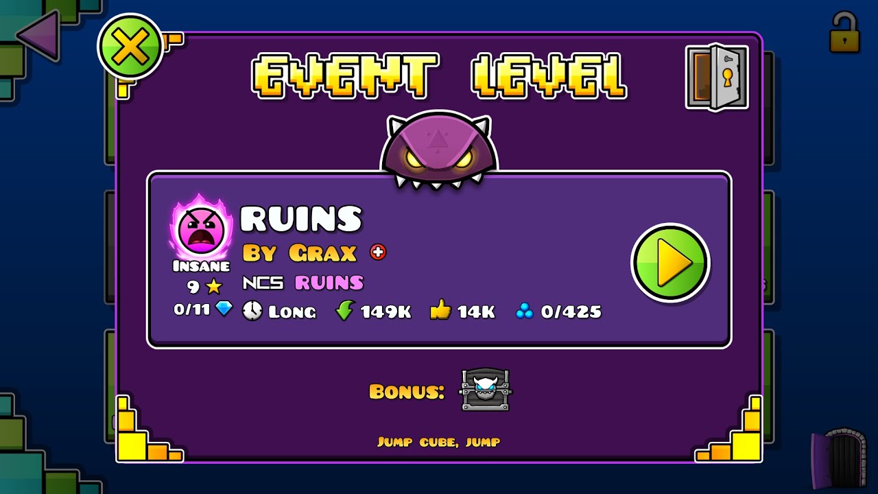 "RUINS" By Grax - Event Level (Geometry Dash) - YouTube