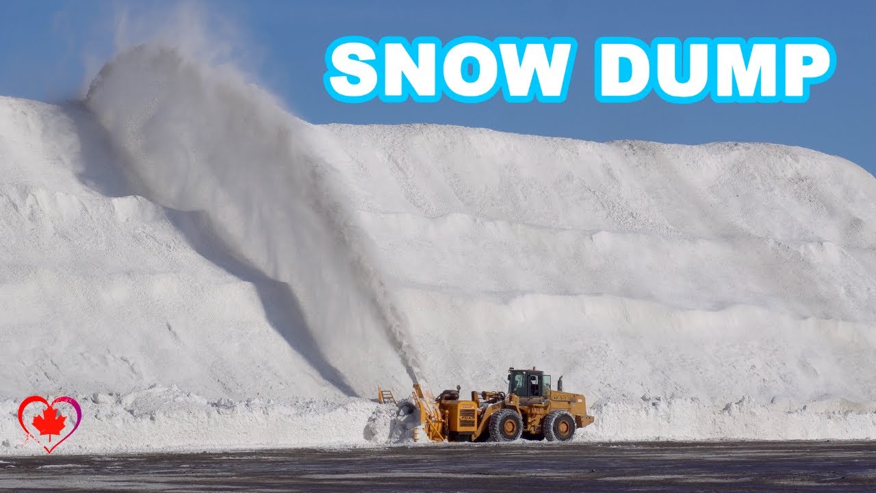 HOW snow dump in Montreal,Quebec,canada/When the snow melt?🇨🇦🇨🇦 ️ ️ ...