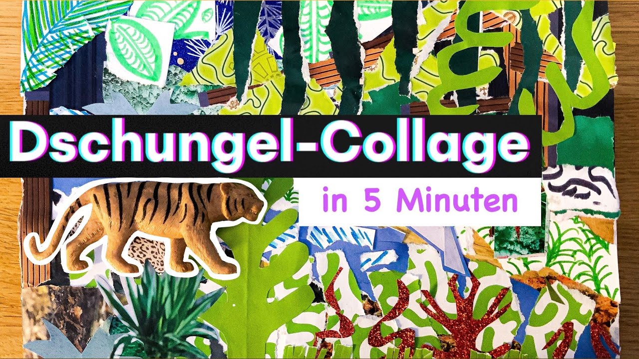 Wir gestalten eine Dschungel-Collage nach Henri Rousseau | in 5 Minuten ...