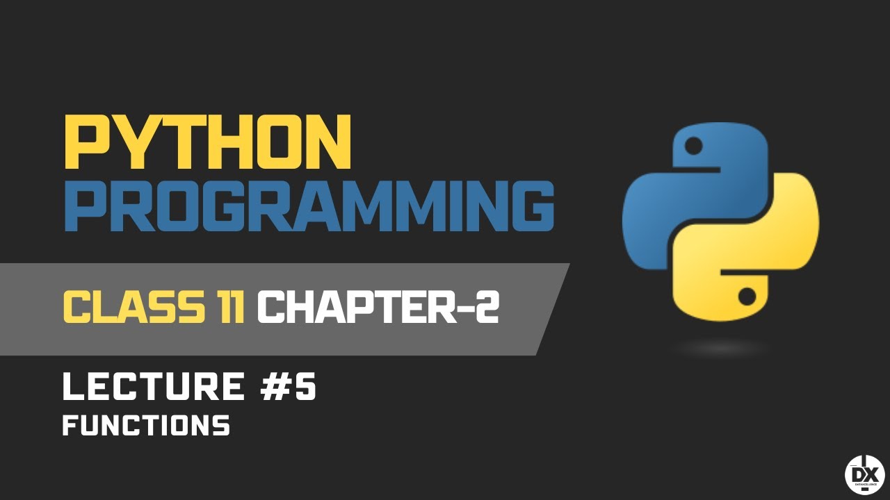 Python Programming | 11th Computer | Chapter 2 - Lecture 5 - YouTube