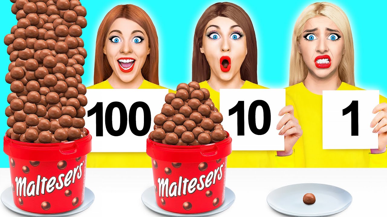 100 Layers of Food Challenge #1 100 개의 음식 층 Multi DO Food 다 마 - YouTube