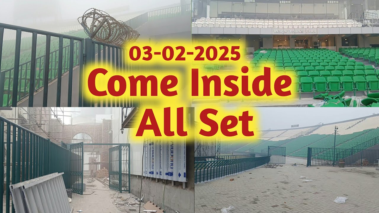 Gaddafi Stadium Come Inside All set For Champions Trophy | Gaddafi ...