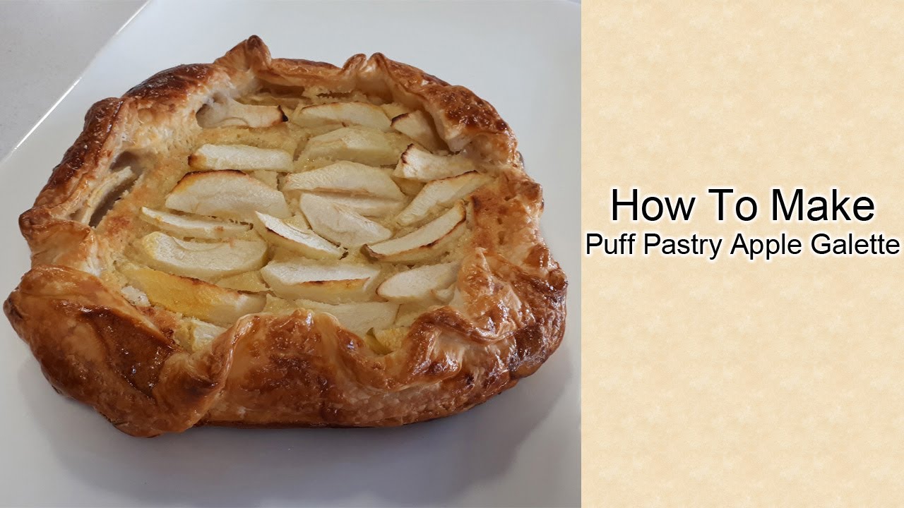 How To Make Easy Puff Pastry Apple Galette - YouTube